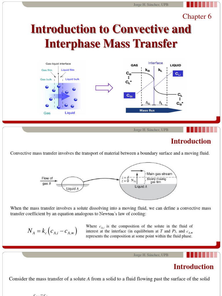Convective and Interphase Mass Transfer | PDF | Phase (Matter) | Mass Transfer