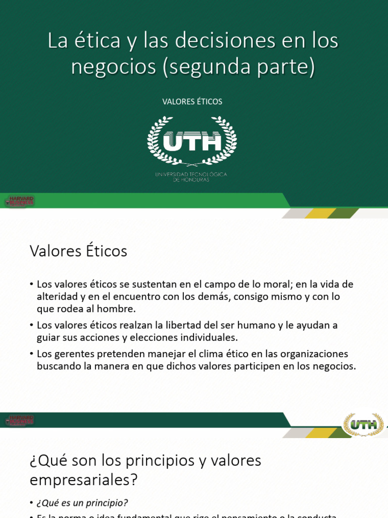 Cap.1 Etica y Las Decisiones en Los Negocios. 2da Parte.2023 II | PDF | Toma de decisiones ...