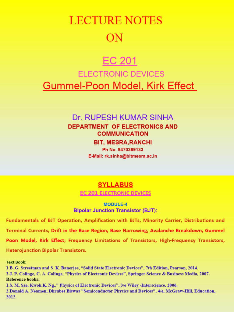 Part 2 - Module 4 - ED - Fundamentals of BJT Operation | Download Free PDF | Bipolar Junction ...