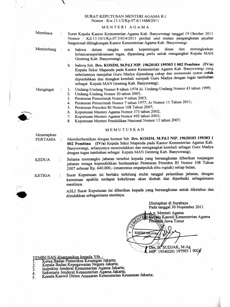 SK Kamad Man 3 Banyuwangi | PDF