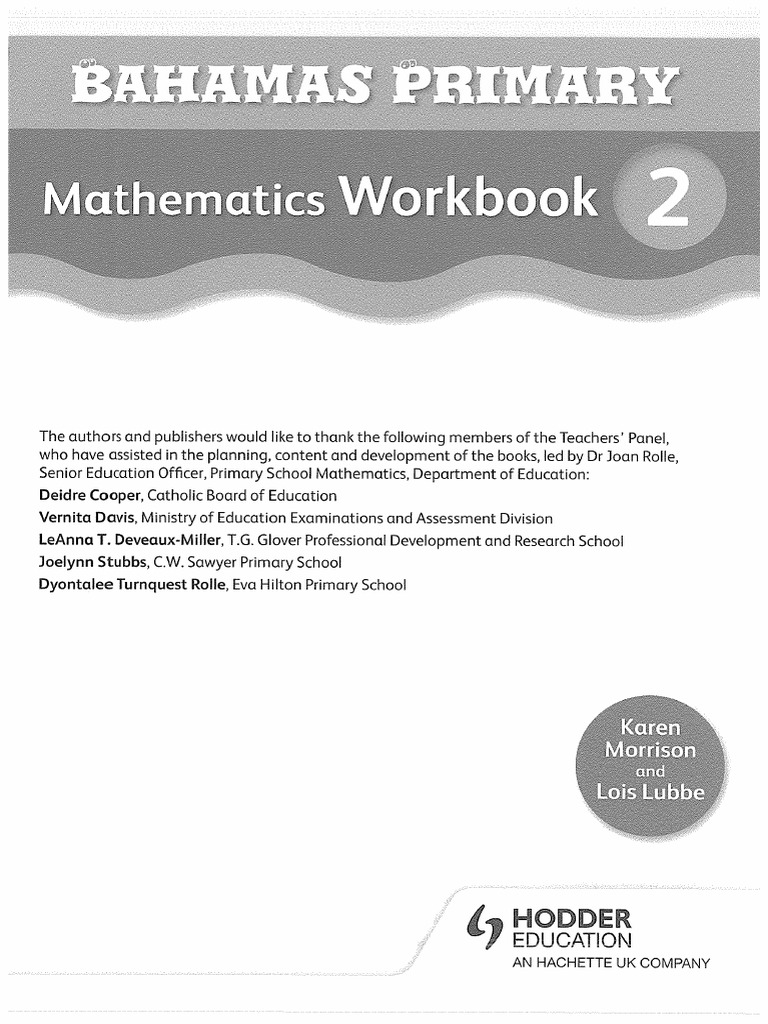 Bahamas Primary Maths Workbook 2 Answers | PDF