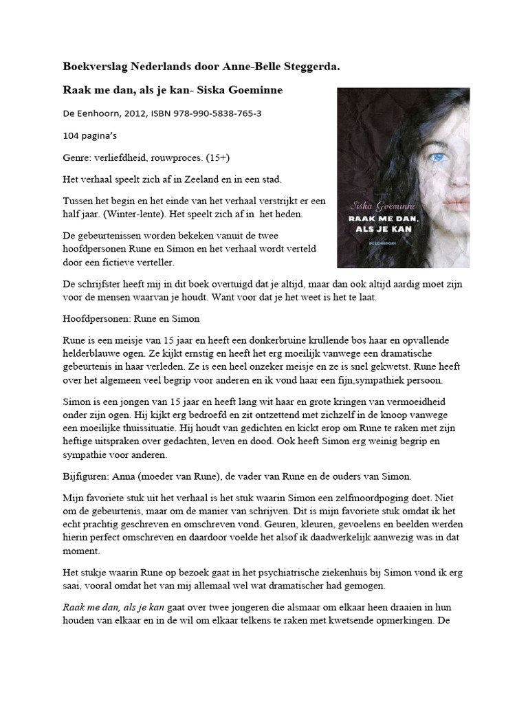 Raak Me Dan Als Je Kan | PDF