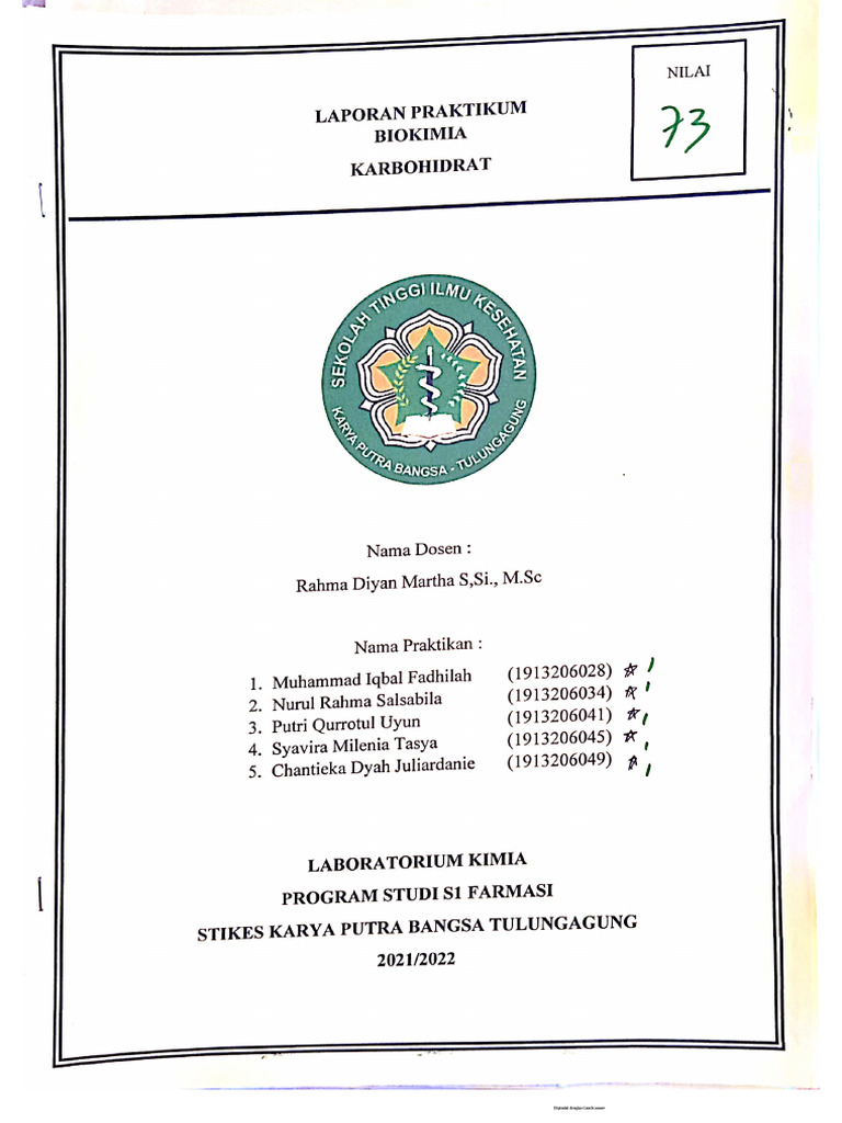 Laporan Biokimia | PDF