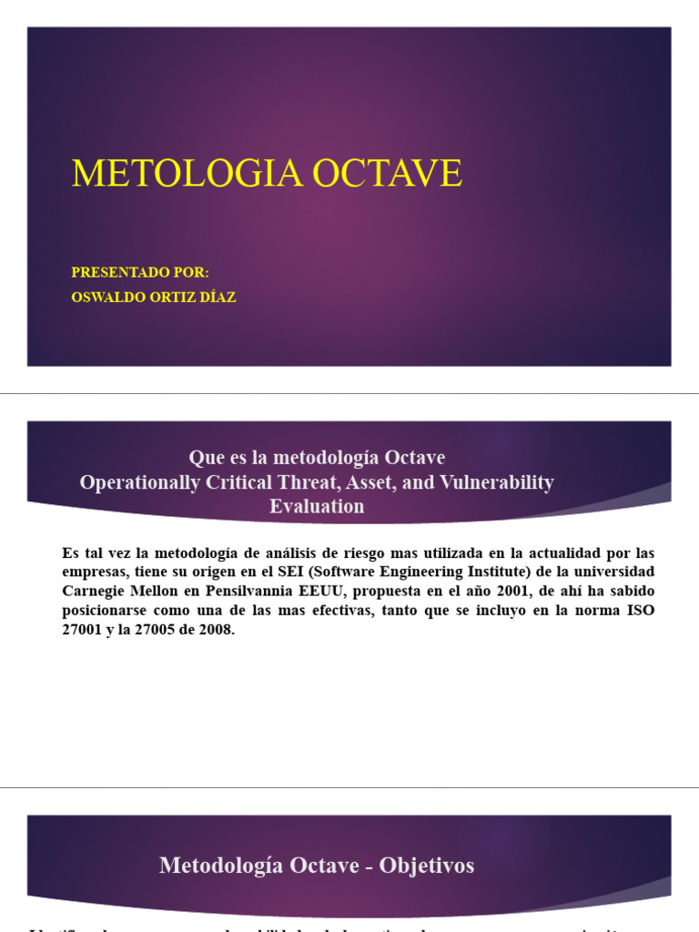 Metodologia Octave | PDF | La seguridad informática | Seguridad