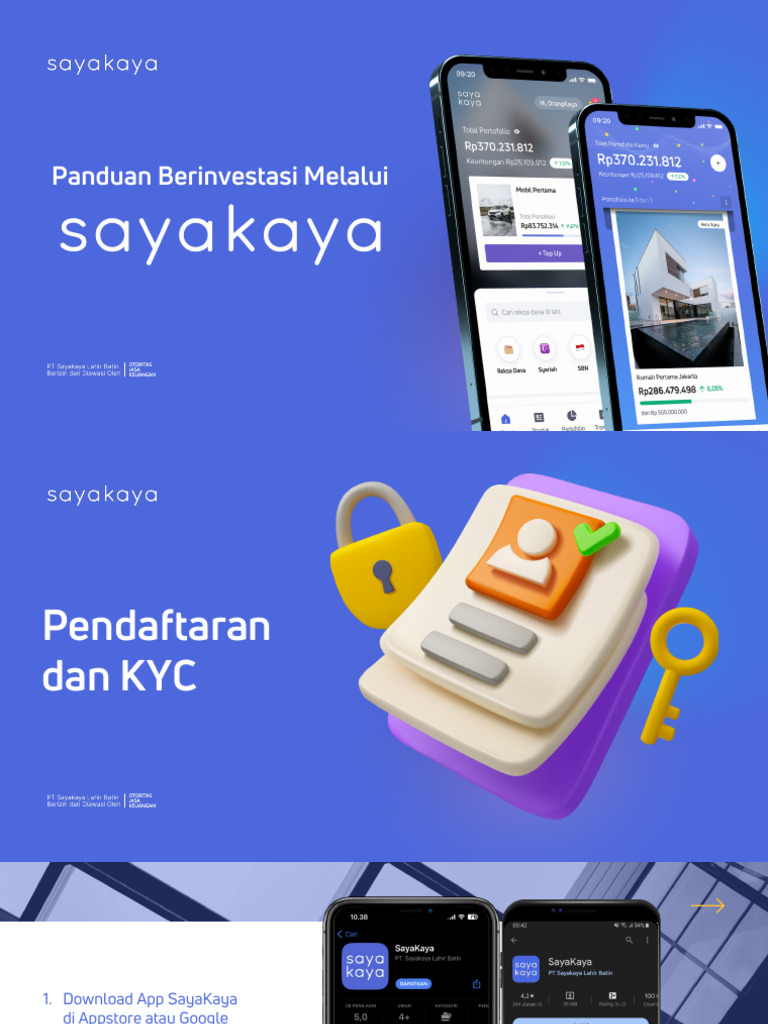 Panduan Menggunakan Aplikasi SayaKaya | PDF