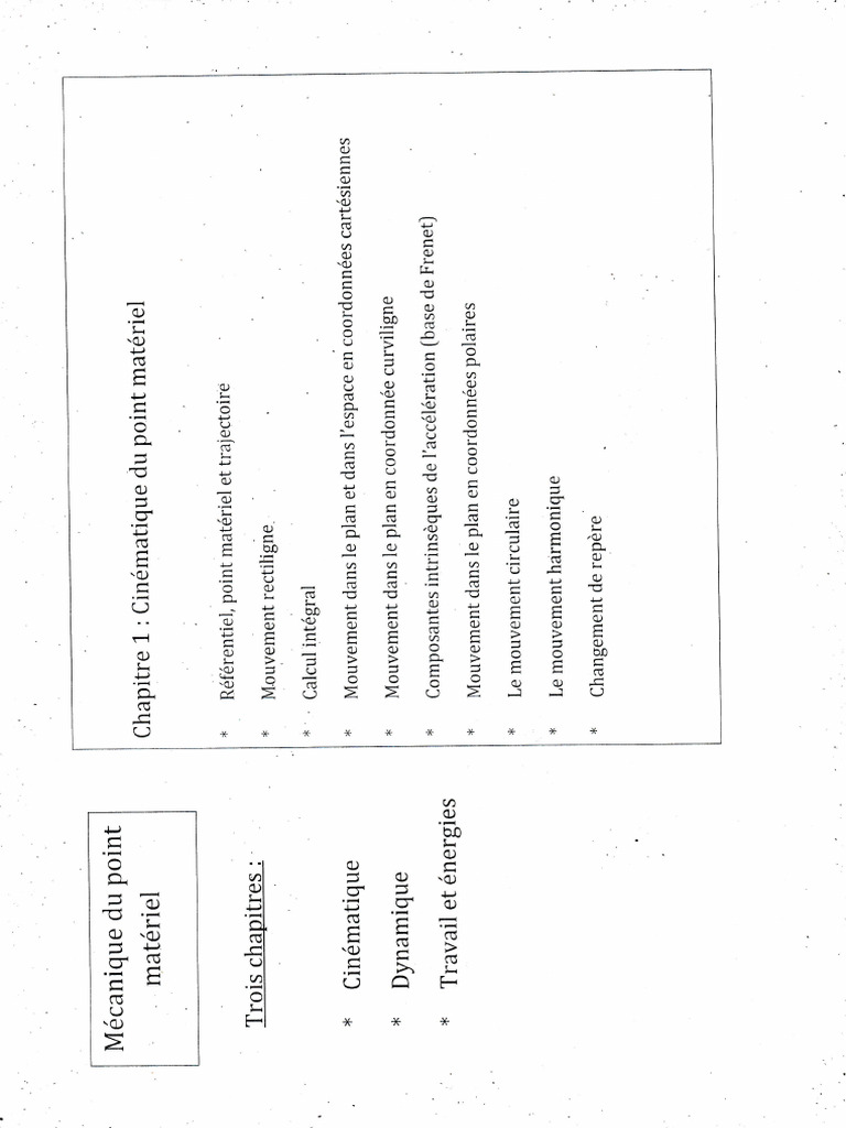 SCAN COURS CINEMATIQUE | PDF