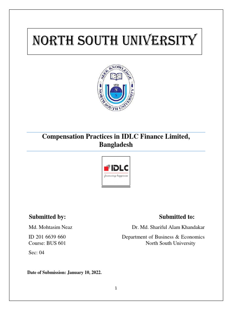 IDLC Finance Compensation Practices | PDF