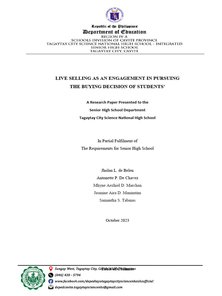 A4 Size Edited Final Template PR 2 Group of 4 Print 1 | PDF | Survey ...