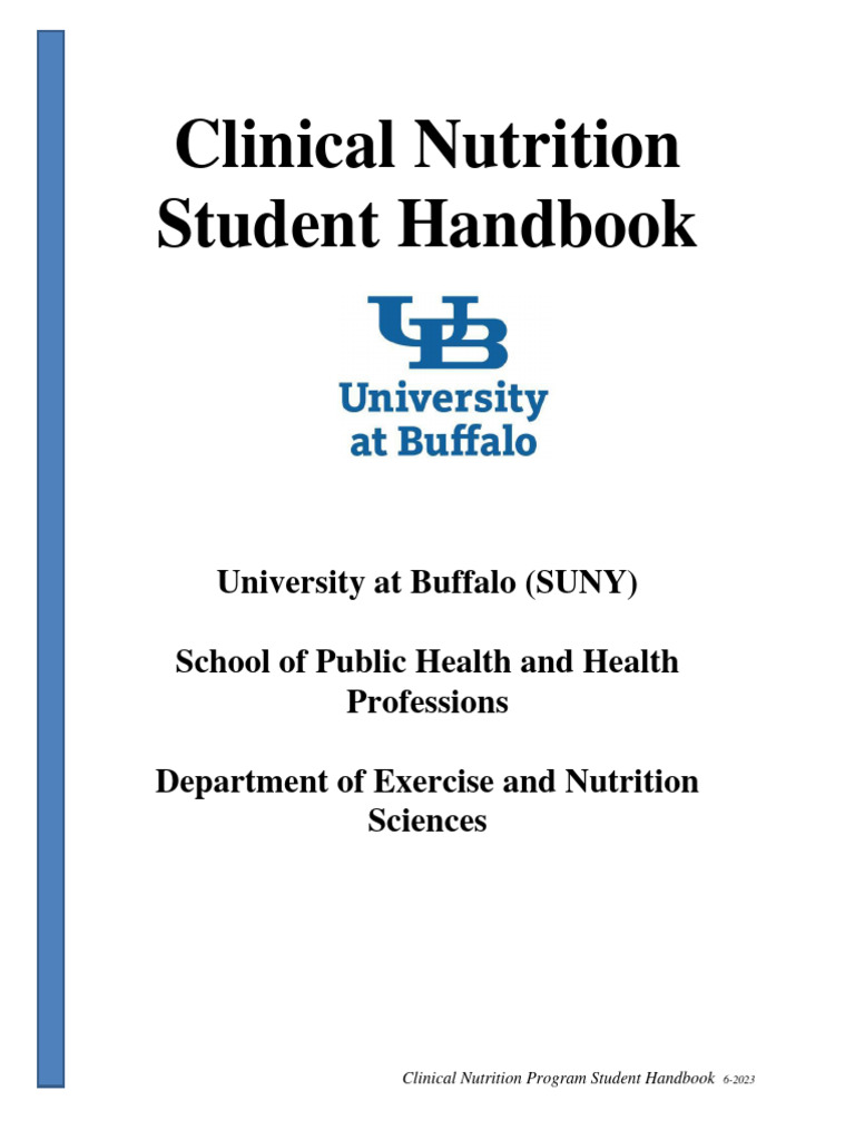 Clinical Nutrition MS Handbook 2022 | PDF