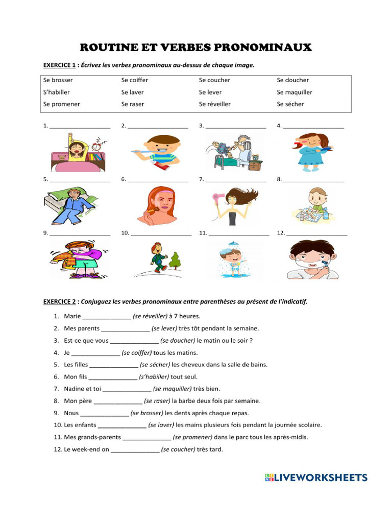 Routine Et Verbes Pronominaux | PDF