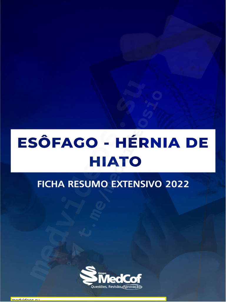 CAD Esôfago Hérnia de Hiato | PDF