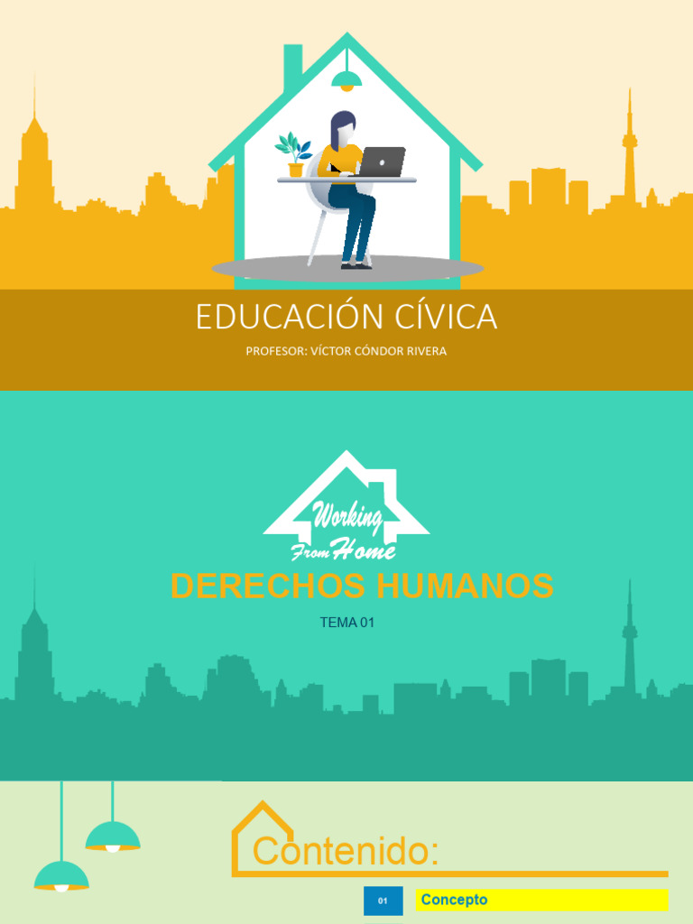 Clase Cívica S1 - DIAPOSITIVAS DERECHOS HUMANOS | PDF