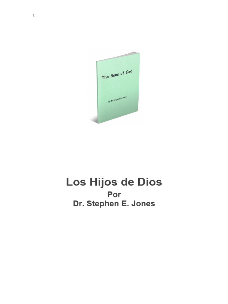 Los Hijos de Dios, Dr. Stephen E. Jones (Revisión OCT-2018) | PDF ...