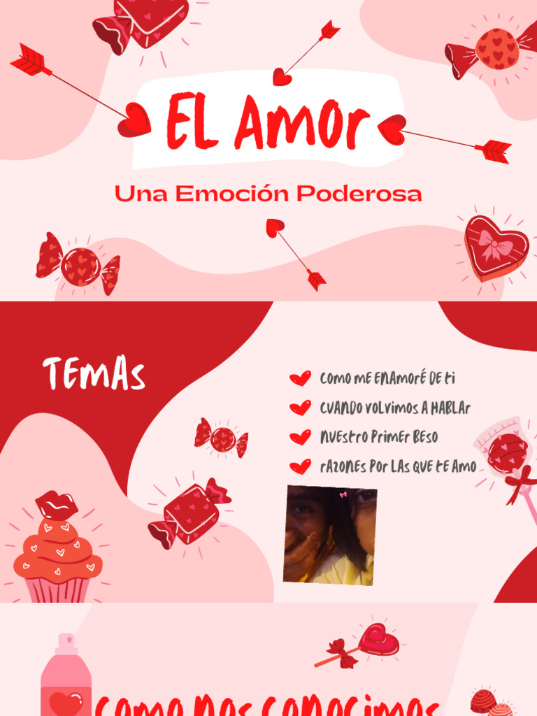 Presentación Amor Corazón Ilustrado Rojo | PDF