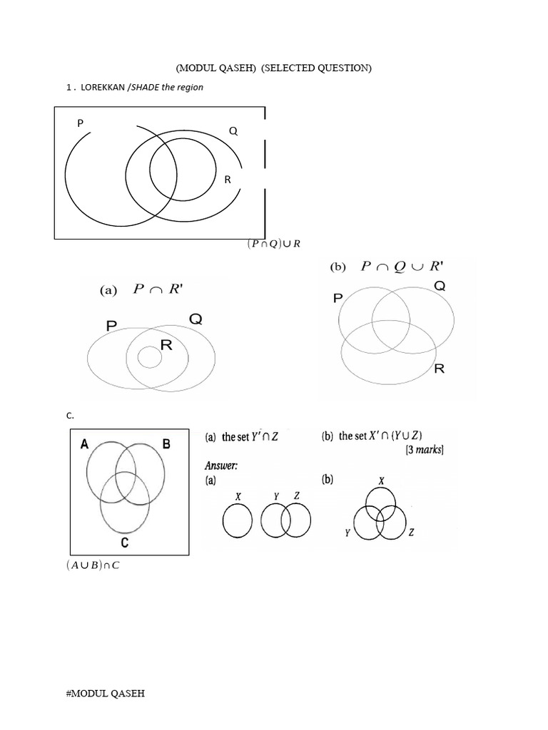 Set Theory Questions and Answers | PDF | Teaching Methods & Materials | Technology & Engineering