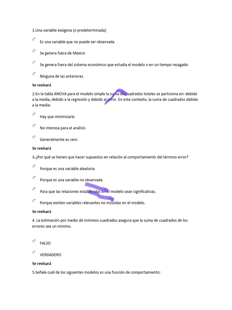 EXAMEN 2 ECONOMETRÍA | PDF | Mínimos cuadrados ordinarios | Econometría EXAMEN 2 ECONOMETRÍA | PDF | Mínimos cuadrados ordinarios | Econometría