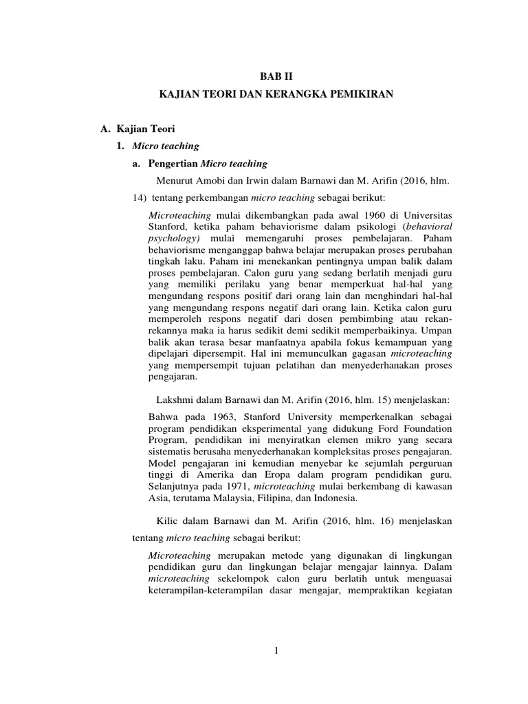Micro Teaching untuk Calon Guru | PDF