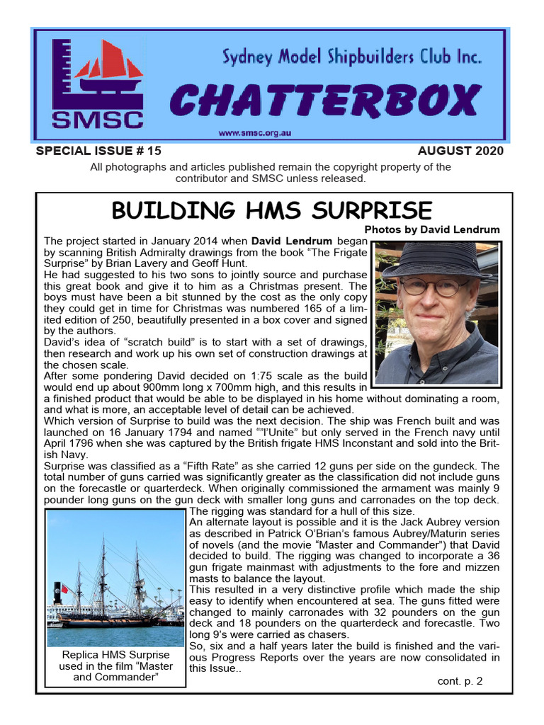 SpecialIssue15Aug20 Lendrum HMSSurprise | PDF