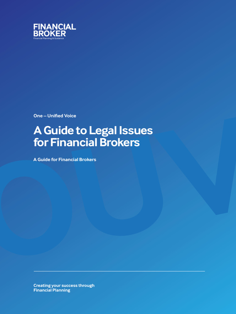 Legal Guide for Financial Brokers | PDF