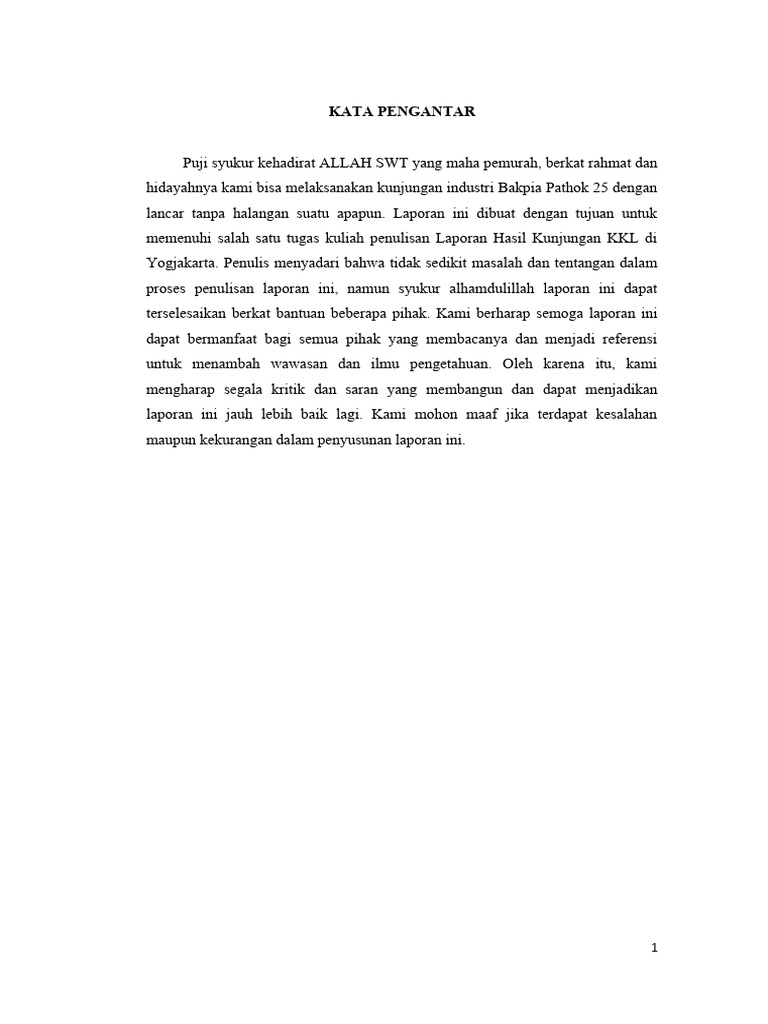 Laporan Kunjungan KKL Di Yogya | PDF