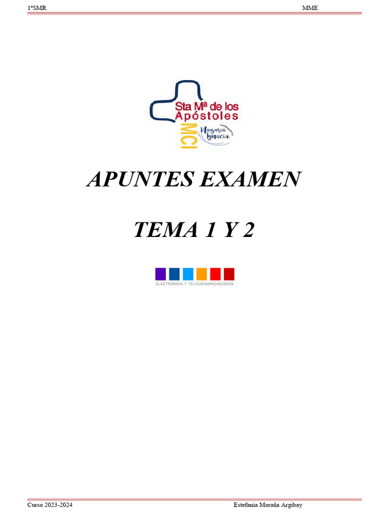 Resumen Examen Mme | PDF | Hardware de la computadora | Periférico