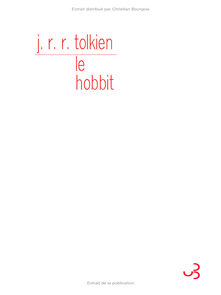 Le Hobbit - Tolkien | PDF