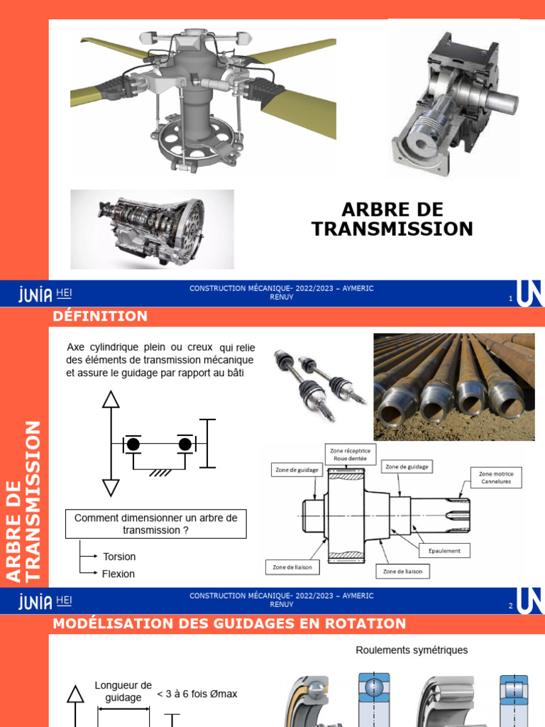 2 - Arbre Transmission | PDF | Flexion (matériau) | Fatigue (matériau)