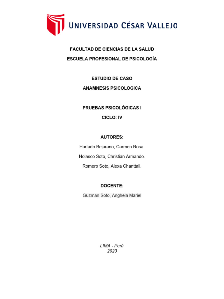 Esquema de Estudio de Caso - Final | PDF | Comunicación | Comportamiento