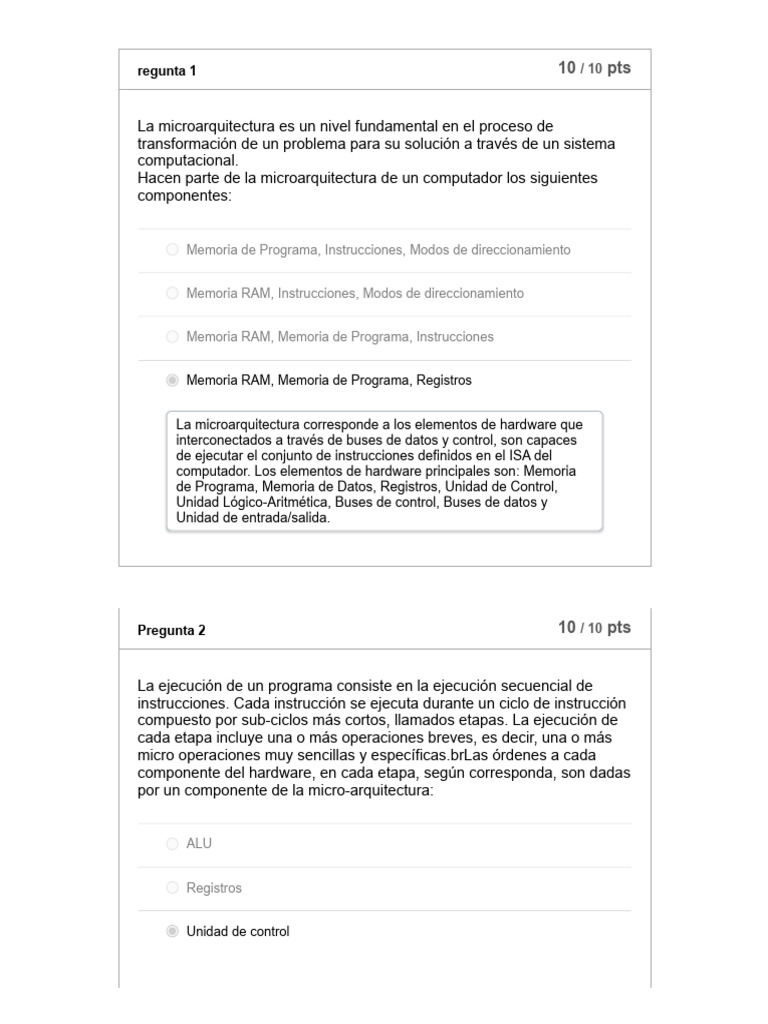 Intento 01 Arq Computador | PDF | Unidad Central de procesamiento | Programación