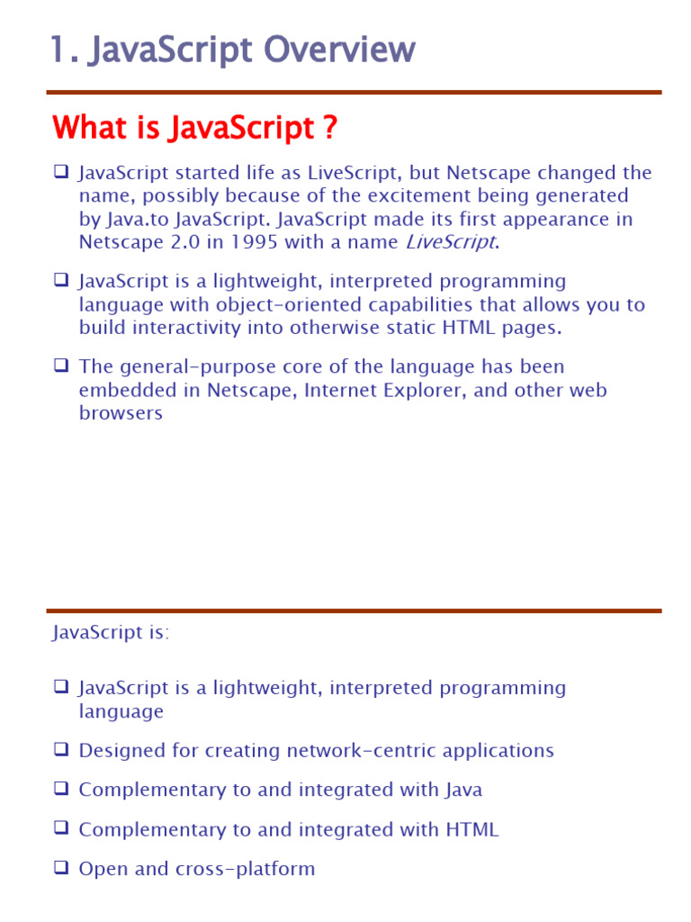 Javascript | Download Free PDF | Java Script | Dynamic Web Page Javascript | Download Free PDF | Java Script | Dynamic Web Page