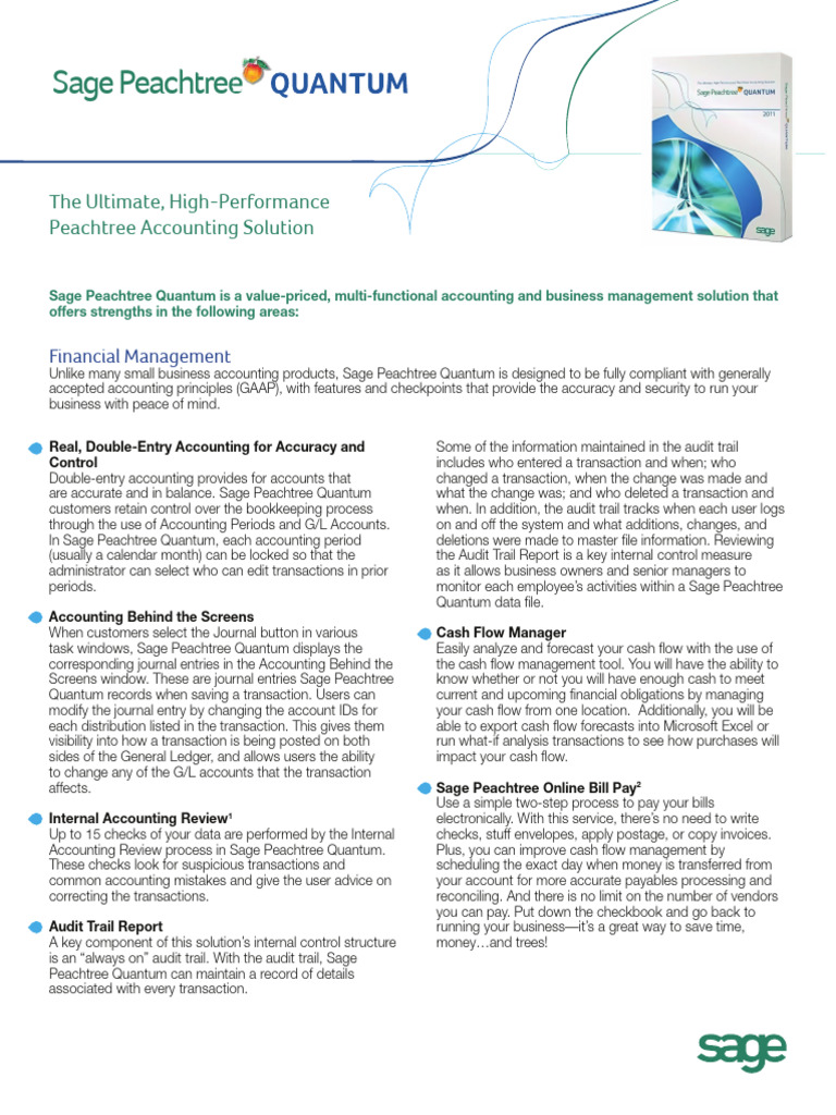 Benefits and Features of Sage 50 Peachtree Quantum Customer Management ... Benefits and Features of Sage 50 Peachtree Quantum Customer Management ...