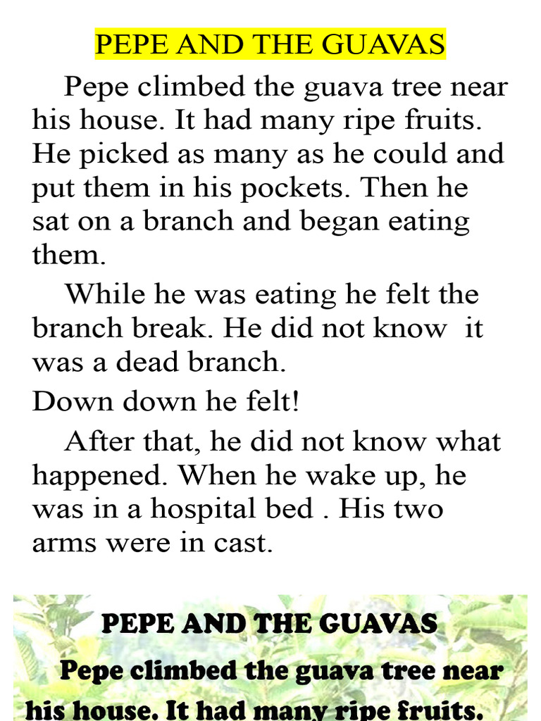 Pepe and The Guavas | PDF