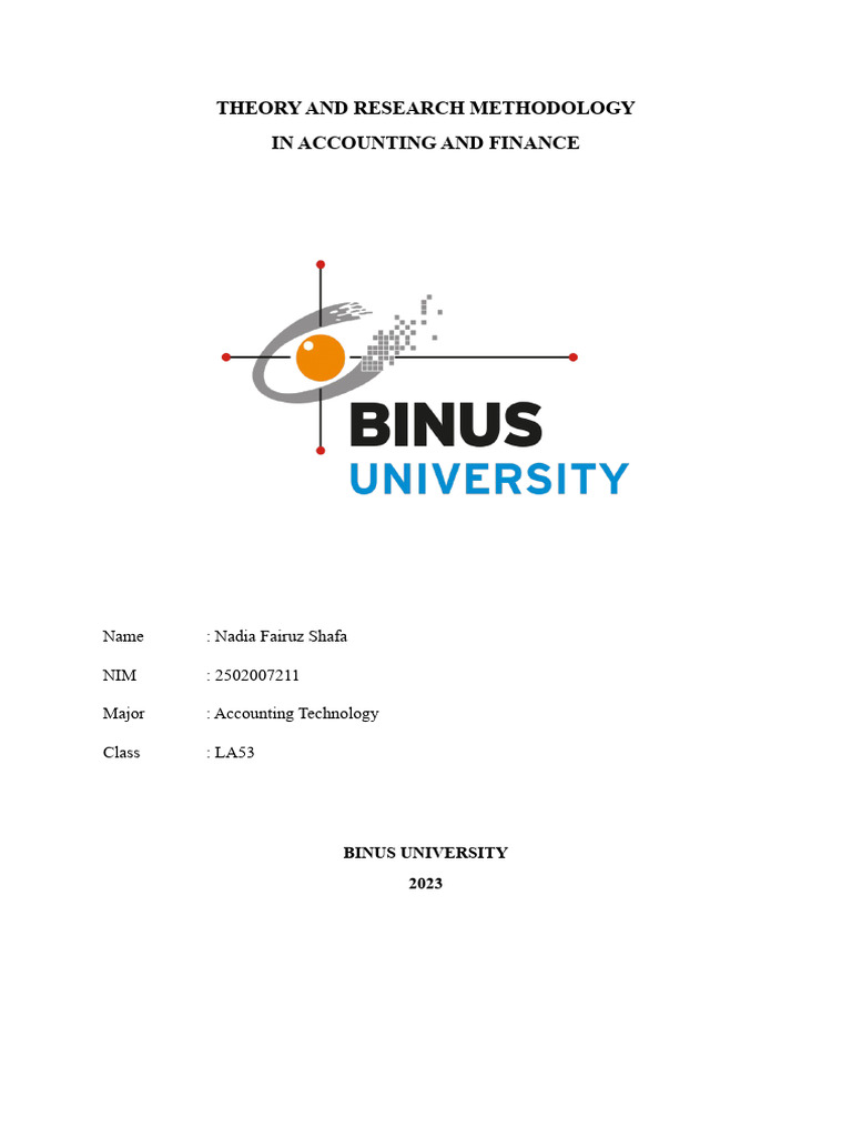 Accounting Theory Pdf