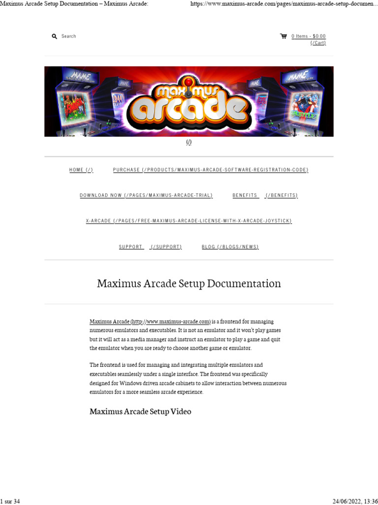 Maximus Arcade Setup Guide | PDF
