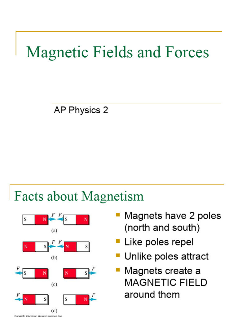 AP Physics 2 - CH 19 Magnetic Fields and Forces | PDF | Mass ...