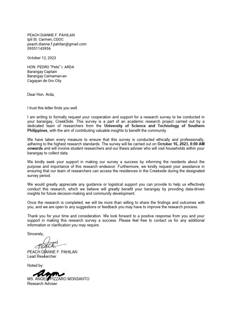 Information Letter | PDF