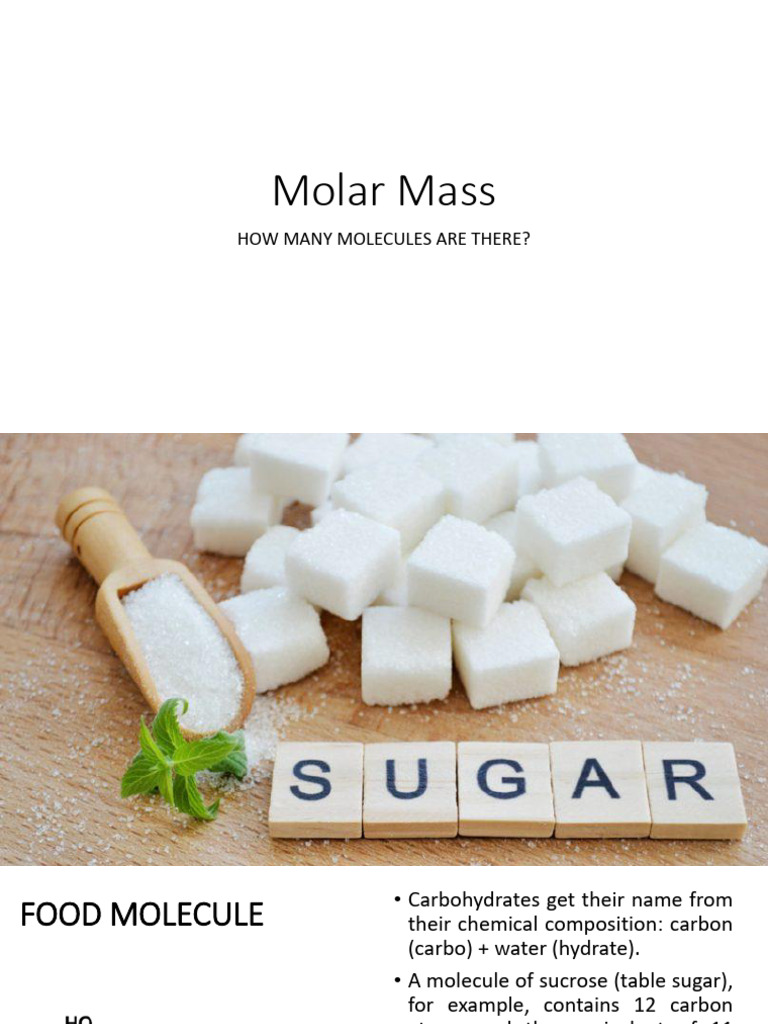 Molar Mass - Food Molecule | PDF | Molecules | Chemical Substances