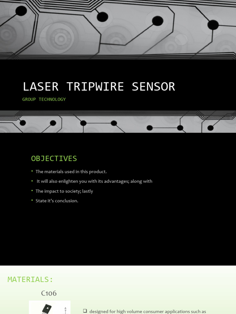 Laser Tripwire Sensor STS Defense | PDF