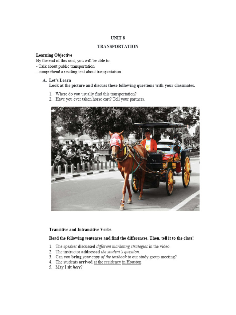 Transportation Overview and Practice Guide | PDF | Travel