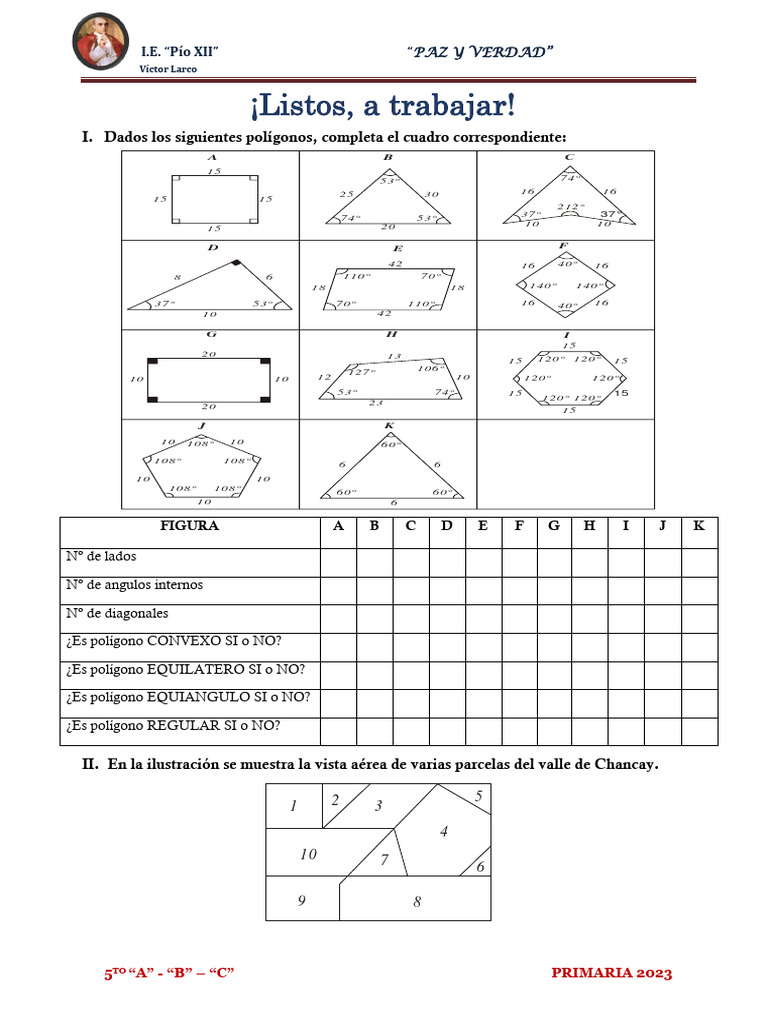 Actividades de Polígonos para Primaria | PDF