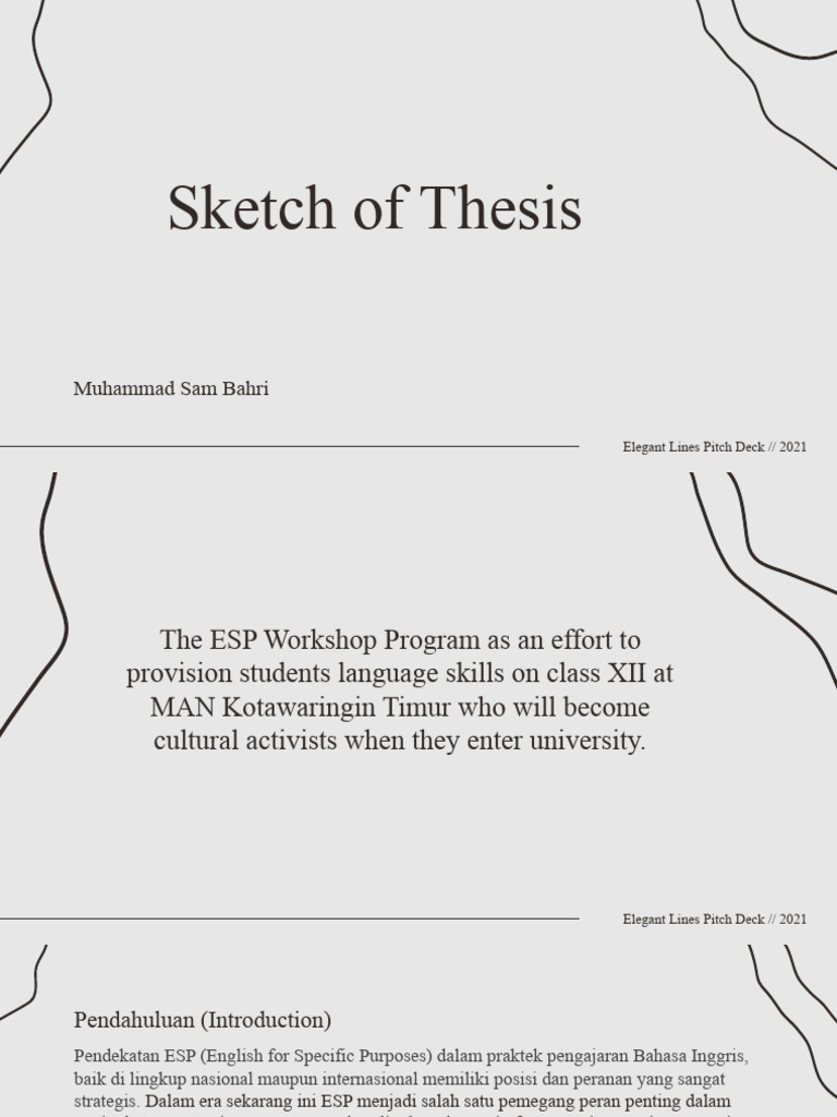 Contoh Kerangka Thesis | PDF