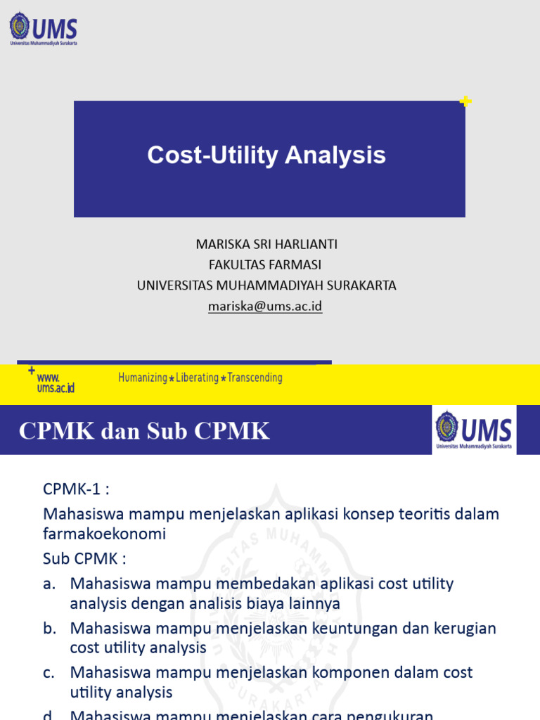 Cost Utility+Analysis | PDF