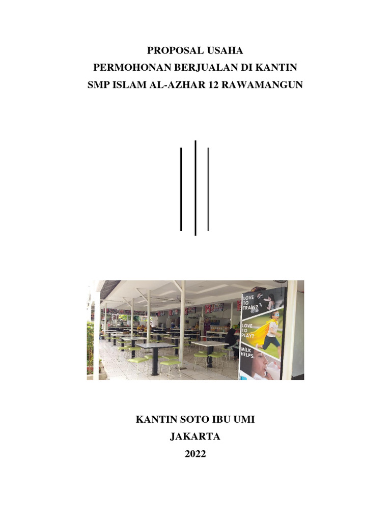 Permohonan Berjualan di Kantin SMP Al-Azhar | PDF | Memasak, Makanan ...