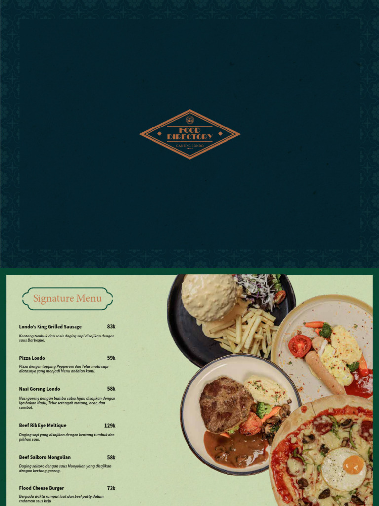 Canting Menu 2023 (Food) | PDF