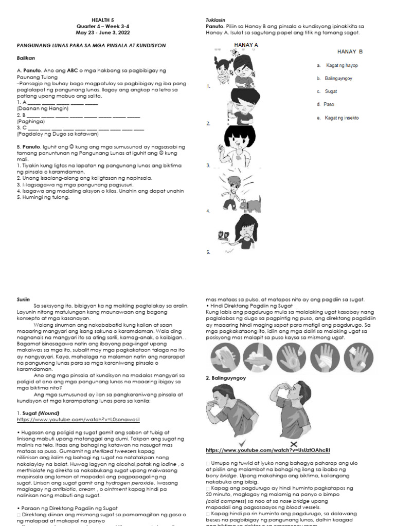 HEALTH 5 Week 3 4 | PDF