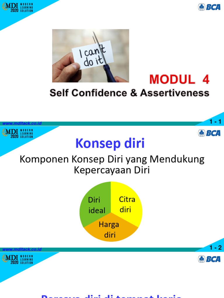 Self Confidence Assertiveness | PDF