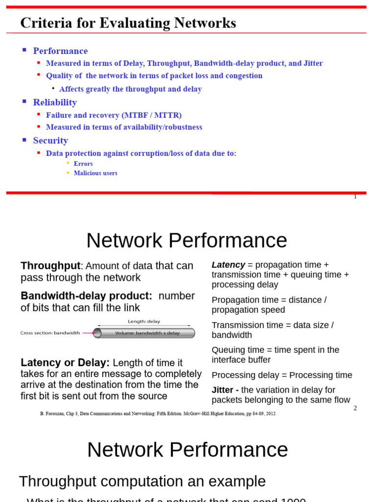 Network Performance | PDF | Computer Network | Latency (Engineering)
