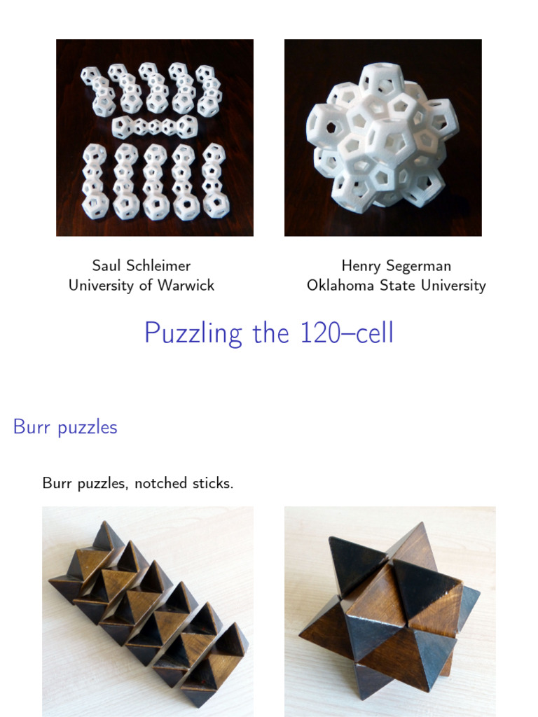 Puzzling The 120-Cell Edinburgh | PDF