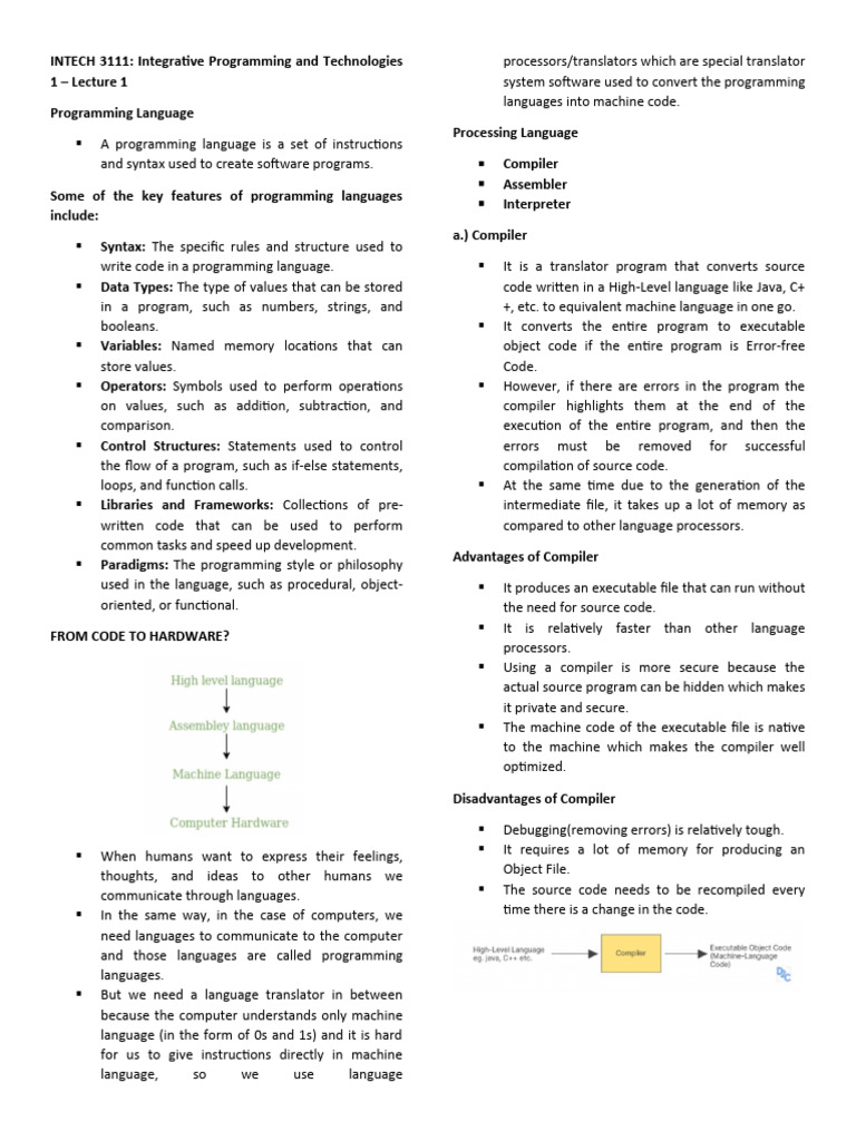 INTECH-3111 Sir-Cenon Reviewer | PDF
