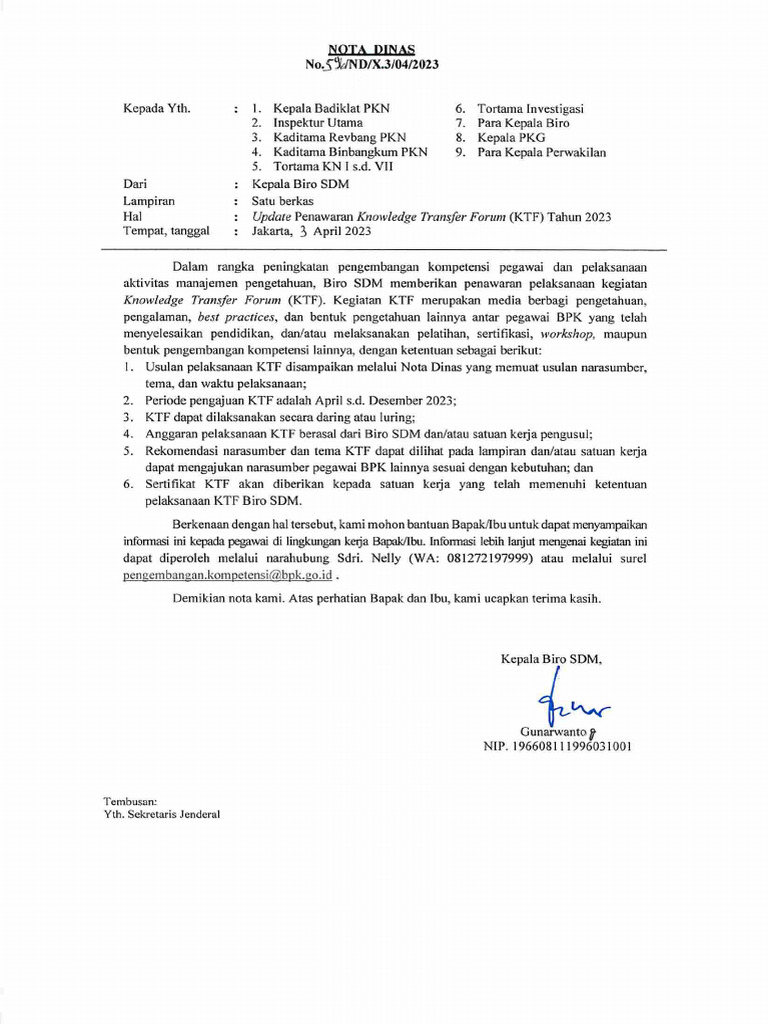 ND 596 Update PEnawaran KTF Tahun 2023 | PDF | Sains & Matematika